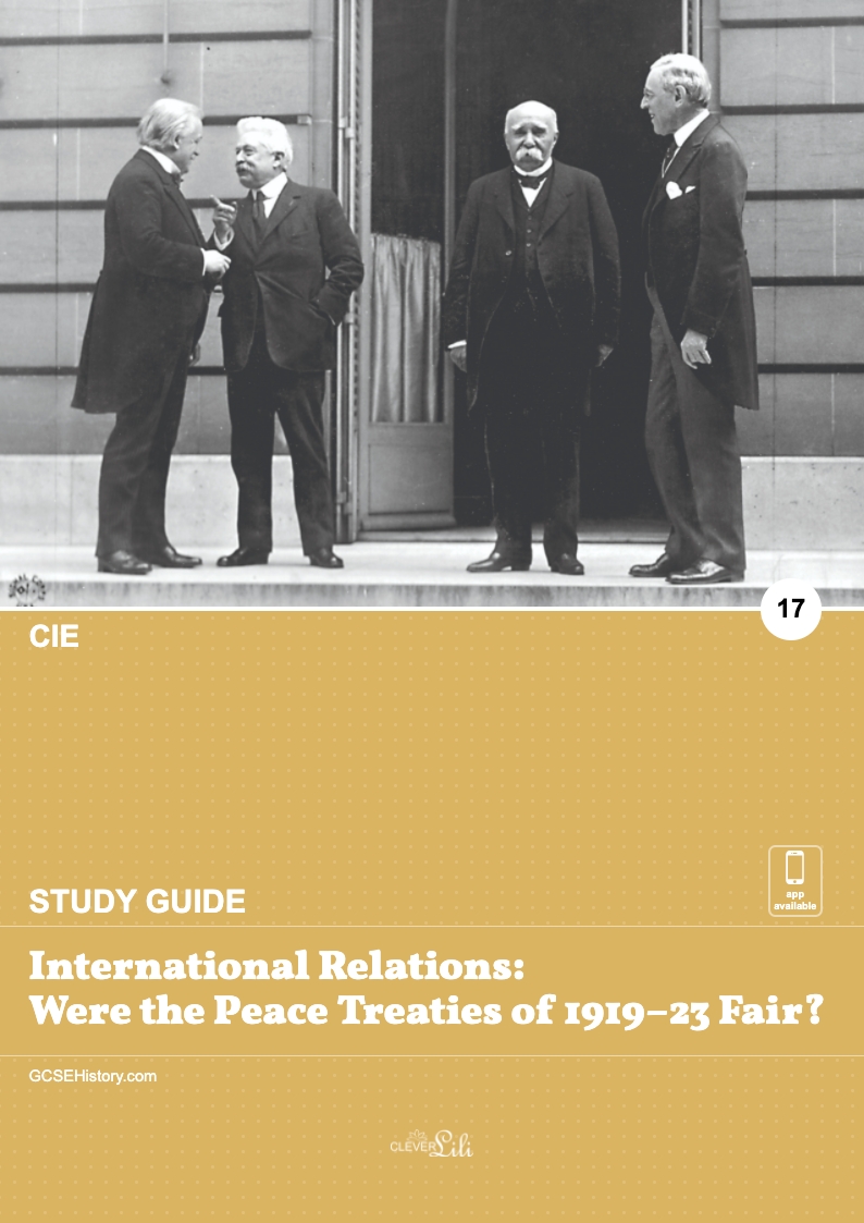 International Relations: Were the Peace Treaties of 1919–23 Fair?